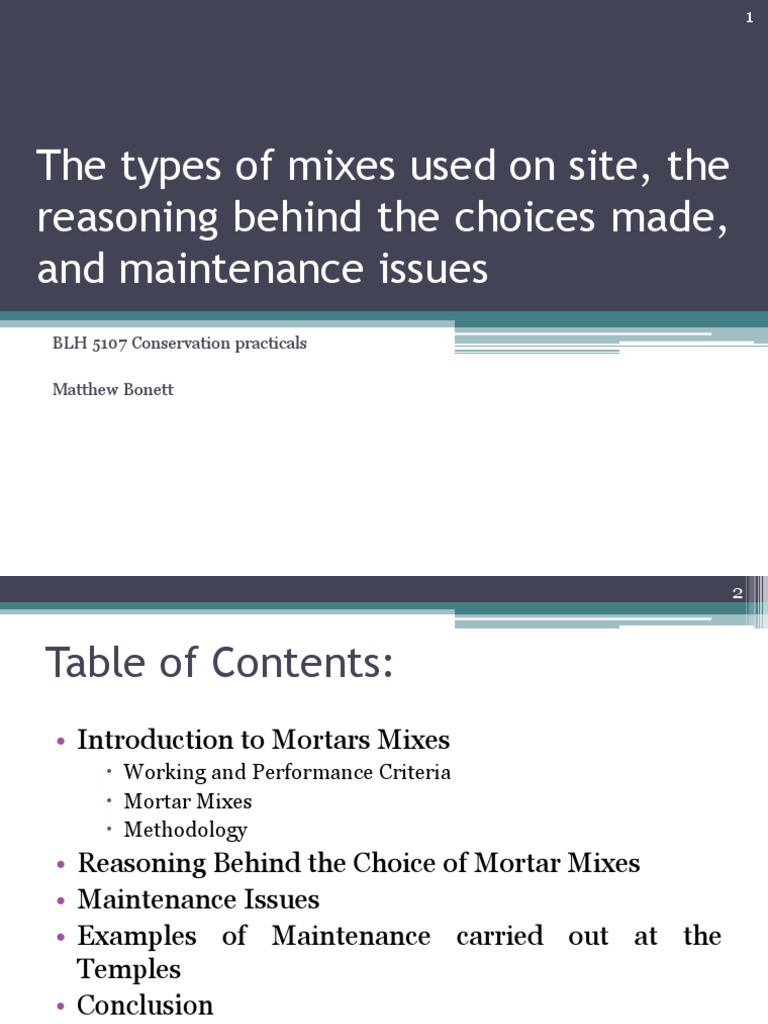 Mortars in Conservation | PDF | Mortar (Masonry) | Limestone