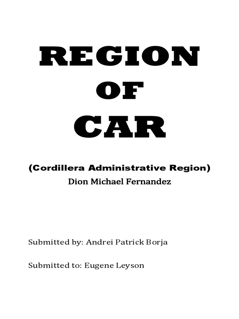 Region: Dion Michael Fernandez | PDF