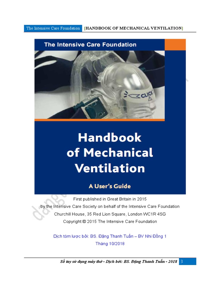 Handbook of Mechanical Ventilation A User's Guide - Print PDF | PDF
