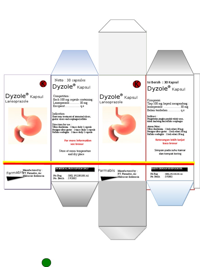 Kemasan Kapsul Lansoprazole | PDF