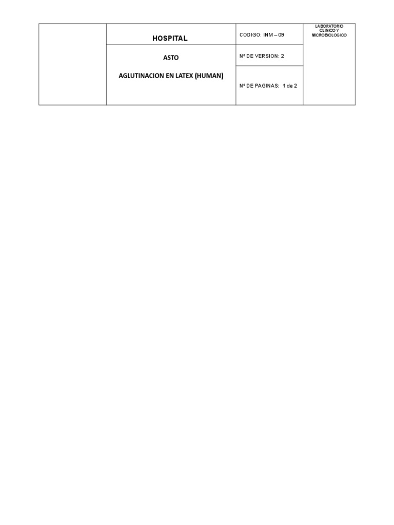 Aso Latex Directo | PDF | Inmunología | Enfermedades y trastornos