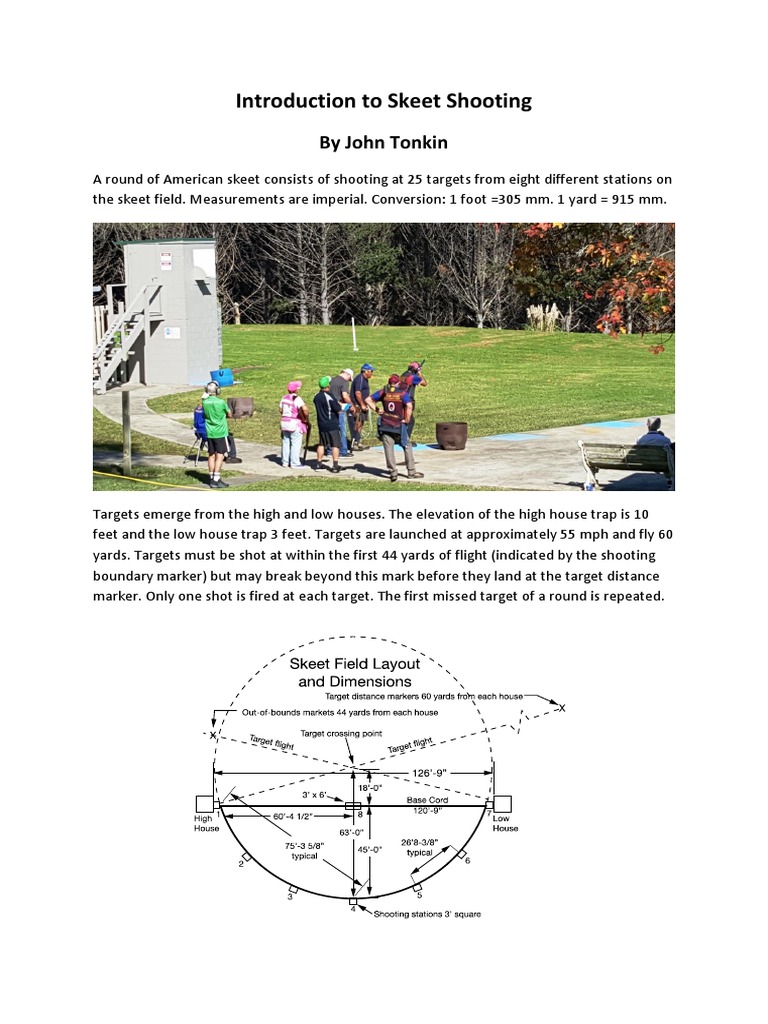 Skeet Shooting Techniques and Layouts | PDF | Shotgun | Projectile Weapons