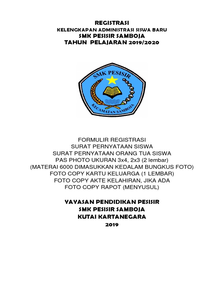 Contoh Sampul Formulir | PDF