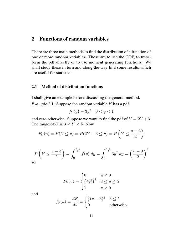 Chapter2 PDF | PDF | Probability Density Function | Probability Distribution