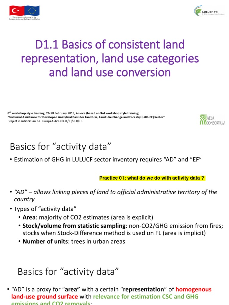 D1.1 Basics of Consistent Land Representation, Land Use Categories and ...