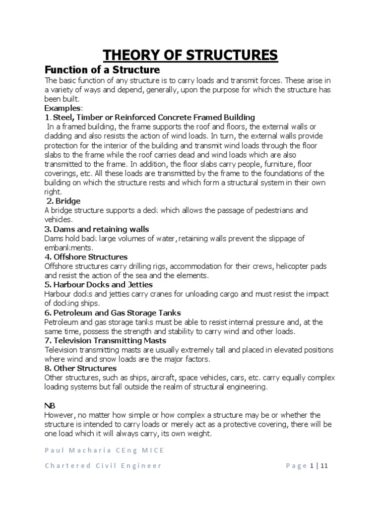 Theory of Structures | PDF | Beam (Structure) | Truss