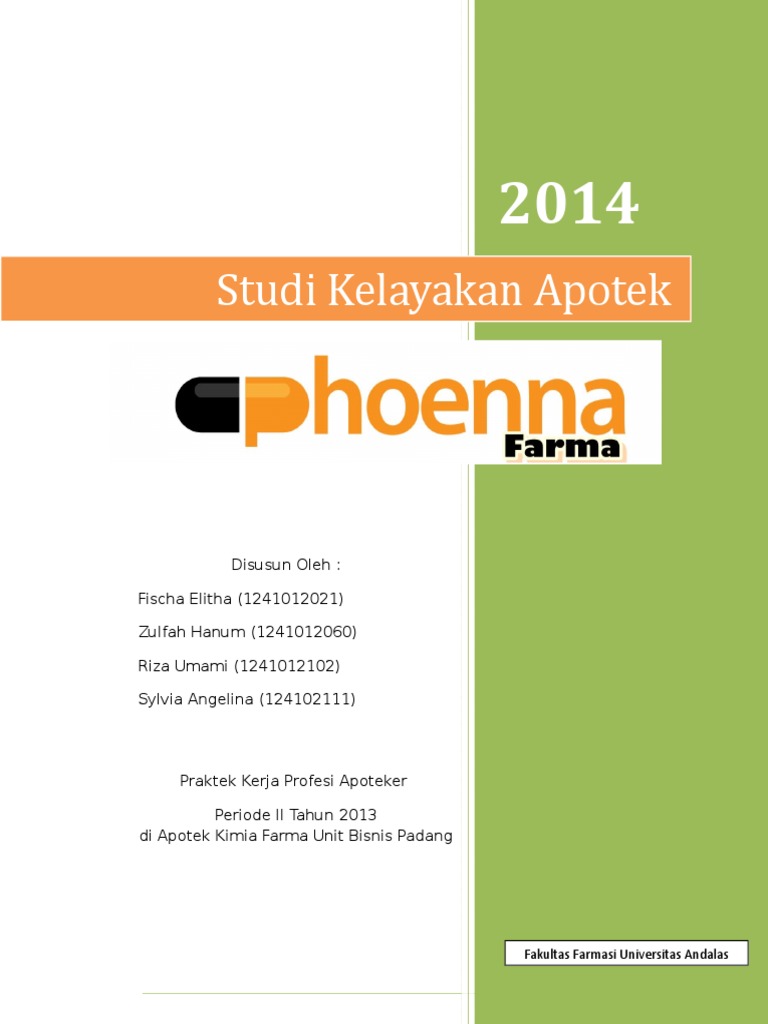 Contoh Proposal Studi Kelayakan Apotek (1) 7 | PDF | Kesehatan Holistik