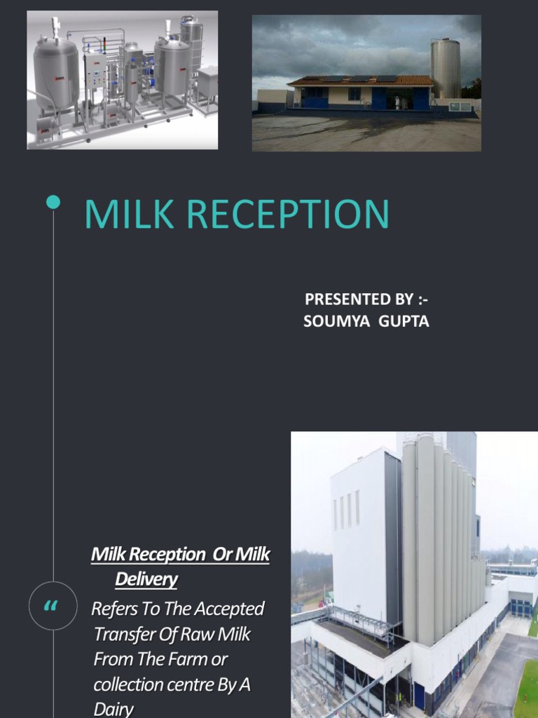 Milk Reception | PDF | Dairy | Milk
