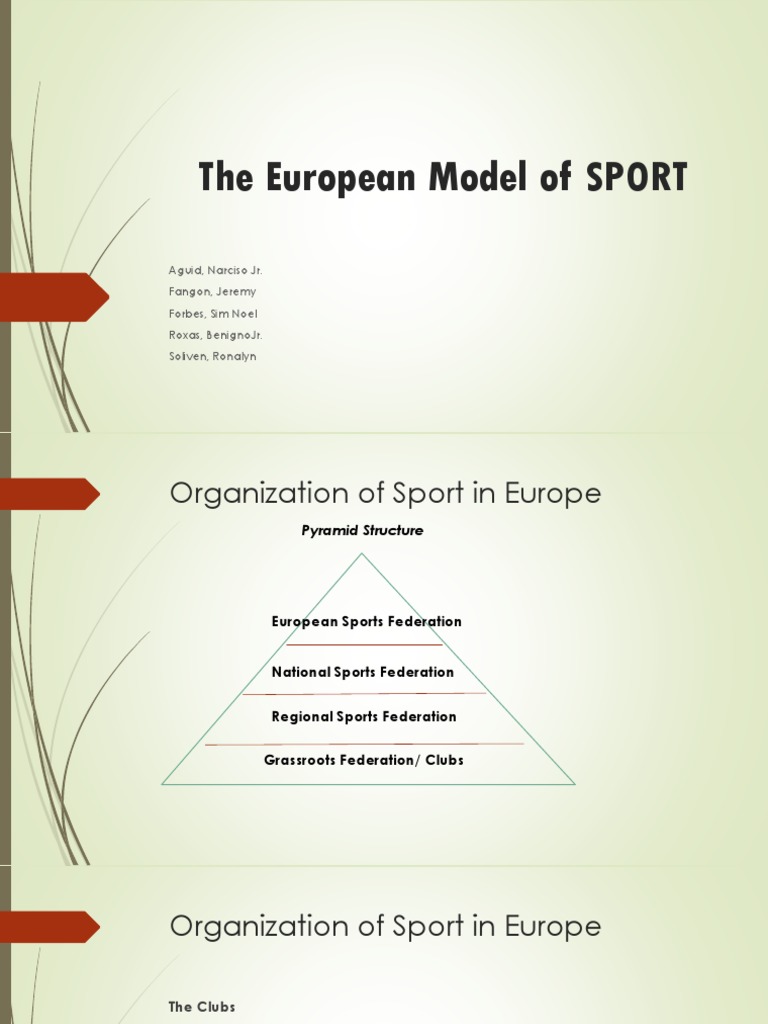European Sports Model Overview | PDF | Sports | Social Exclusion
