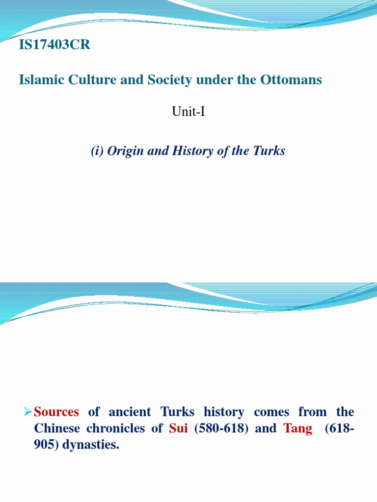 Origin and History of The Turks | PDF | Ottoman Empire | Asia