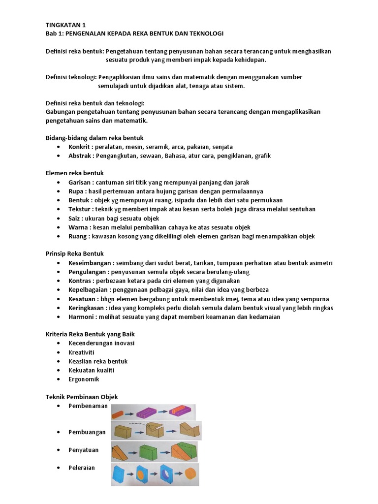 Nota RBT Tingkatan 1: Bab 1-3 | PDF | Bisnis | Komputer