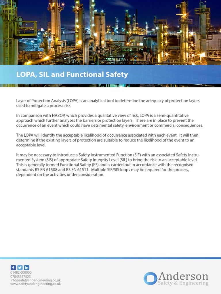 LOPA SIL and Functional Safety | PDF | Computers
