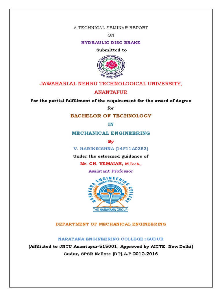 A Technical Seminar Report Certificates | PDF | Educational Stages ...