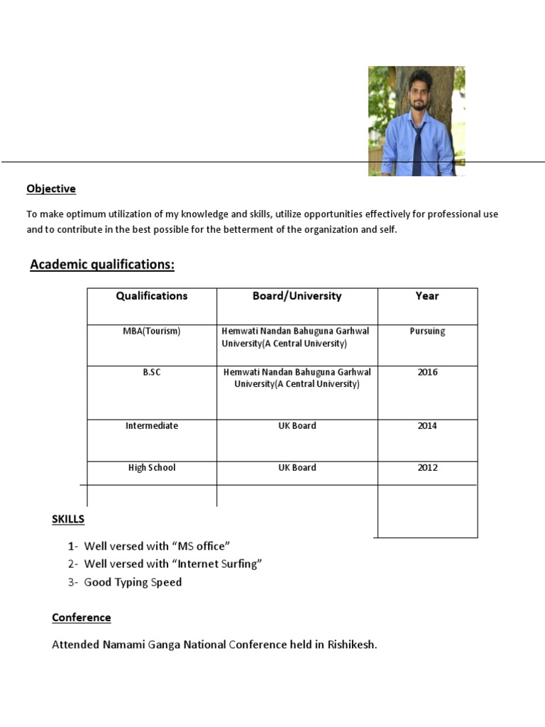 Academic Qualifications:: Objective | PDF