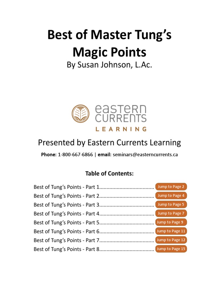 Master Tung Magic Points | PDF | Diseases And Disorders | Medicine