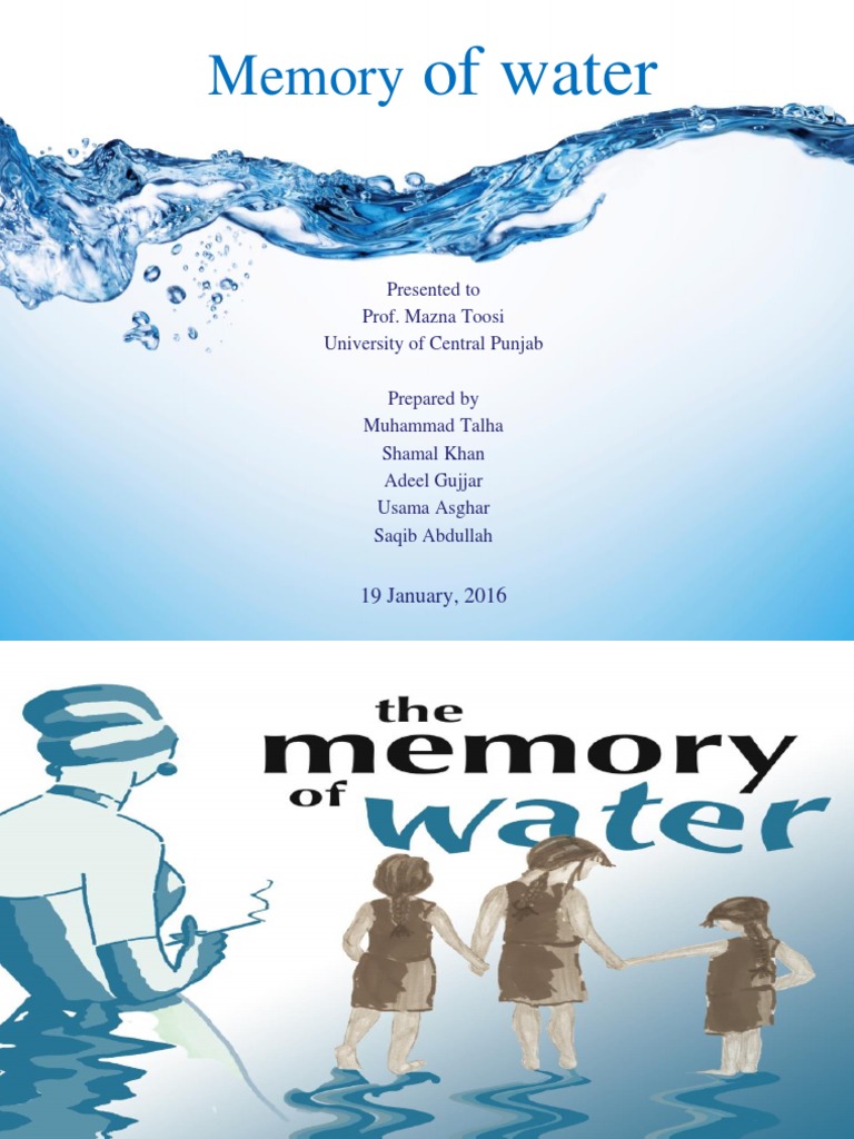 Presentation (Memory of Water) | PDF | Chemistry | Physical Sciences