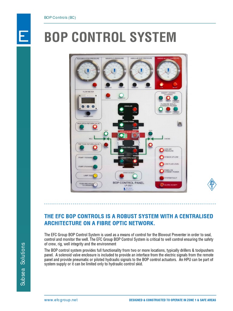 BOP Control System BC0114001A | PDF | Electrical Engineering ...