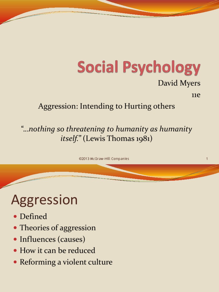 Chapter 10 Power Point | PDF | Aggression | Violence