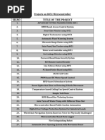 Arm7 - Lpc2148 Embedded Processor Based Projects | PDF | Arm Architecture | Wireless