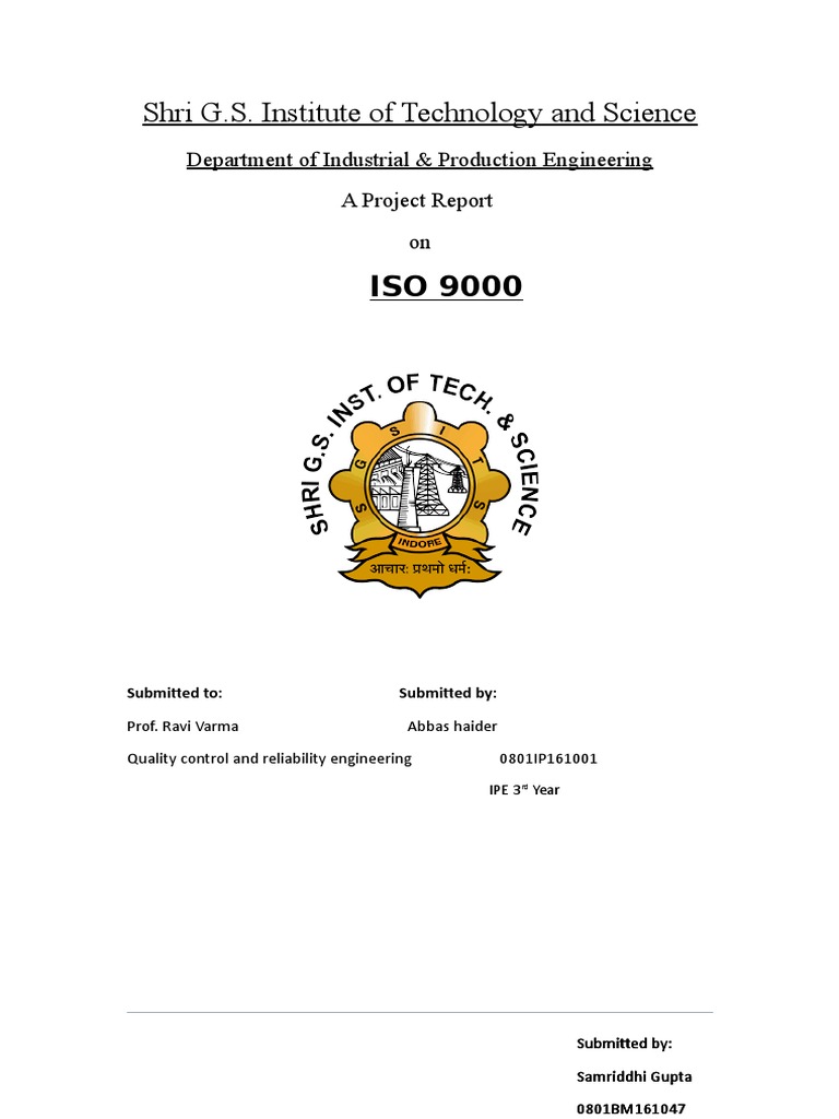 ISO9000 | PDF | Iso 9000 | Quality Management System