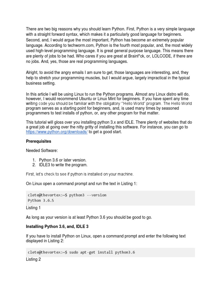 Python Hello World Program | Download Free PDF | Python (Programming ...