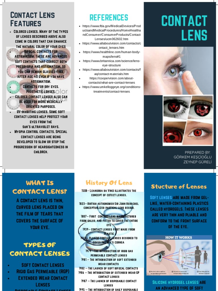 Contact Lens Features | PDF | Contact Lens | Lens (Optics)
