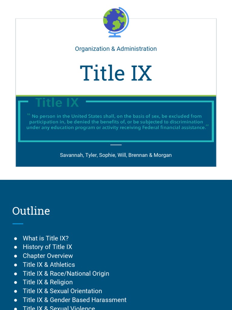 Title Ix Presentation | Download Free PDF | Title Ix | Sexual Harassment