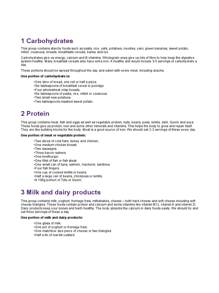 Food Groups 2 | PDF | Cooking | Food And Drink Preparation