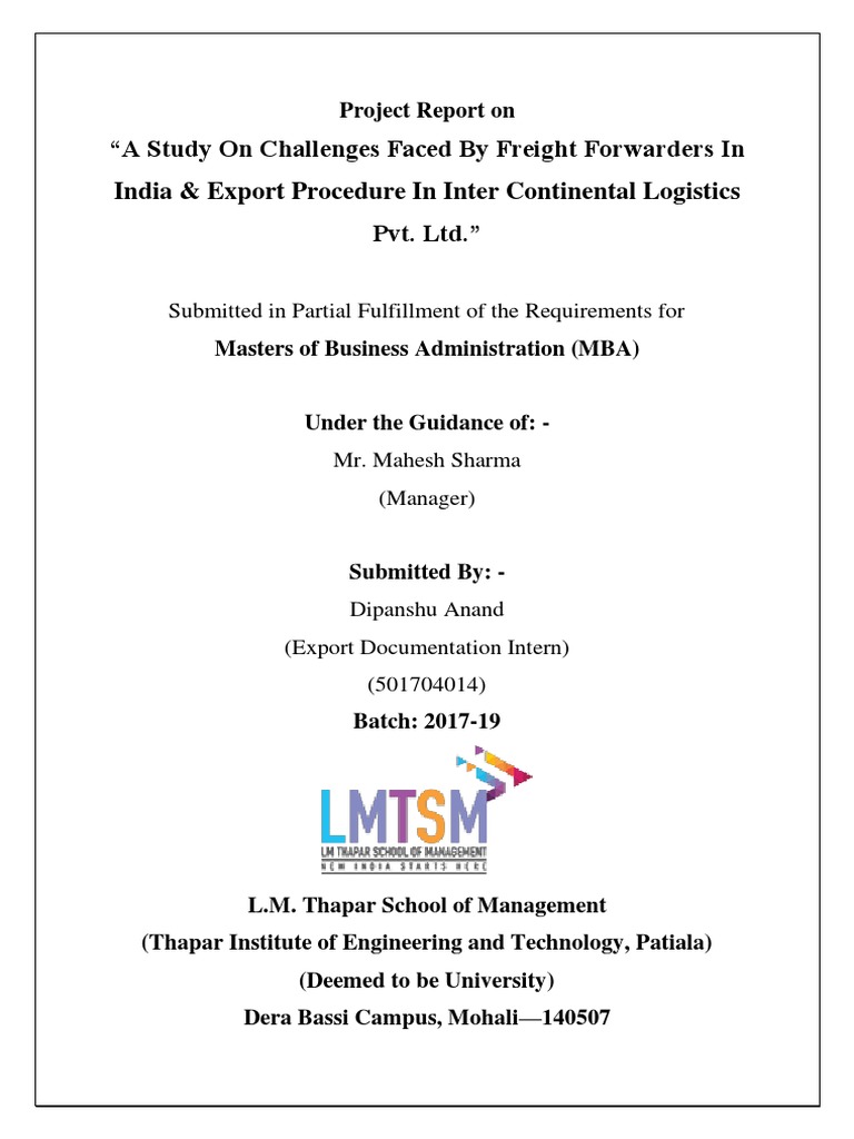 Challenges in Indian Freight Forwarding | PDF | Cargo | Invoice