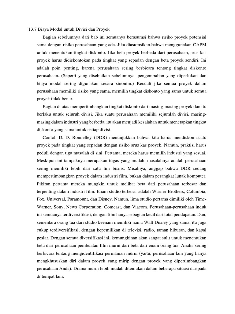 Optimasi Biaya Modal dan Diskonto Proyek | PDF | Pengelolaan Keuangan ...