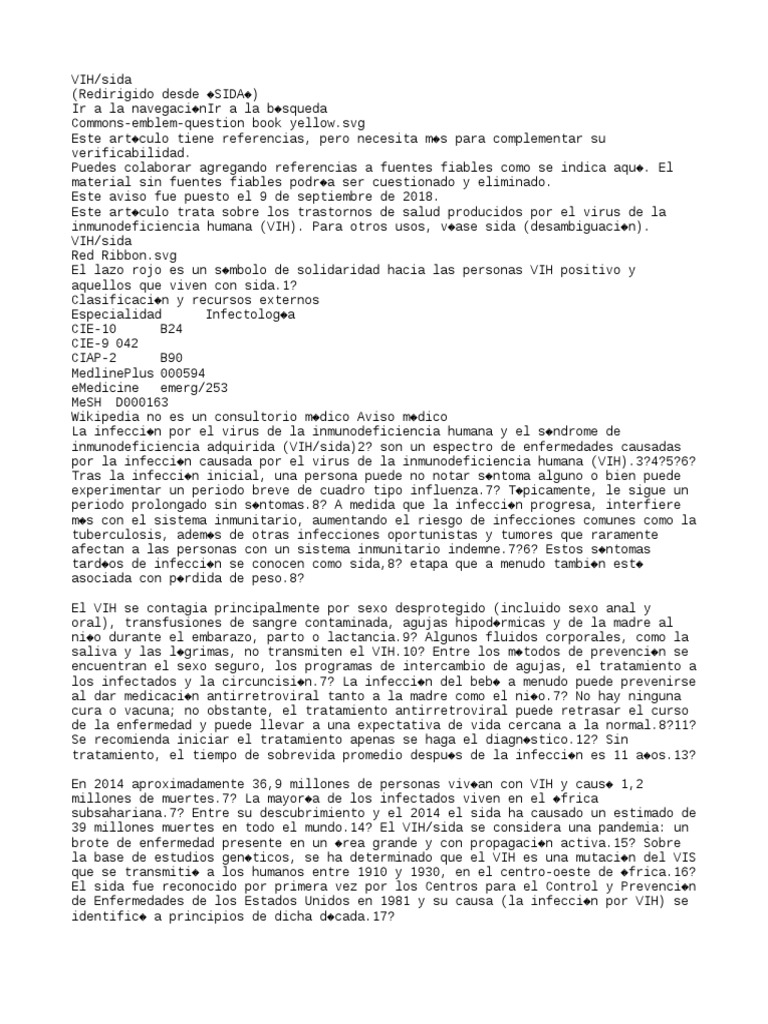 Sida Wiki | PDF | VIH / SIDA | VIH