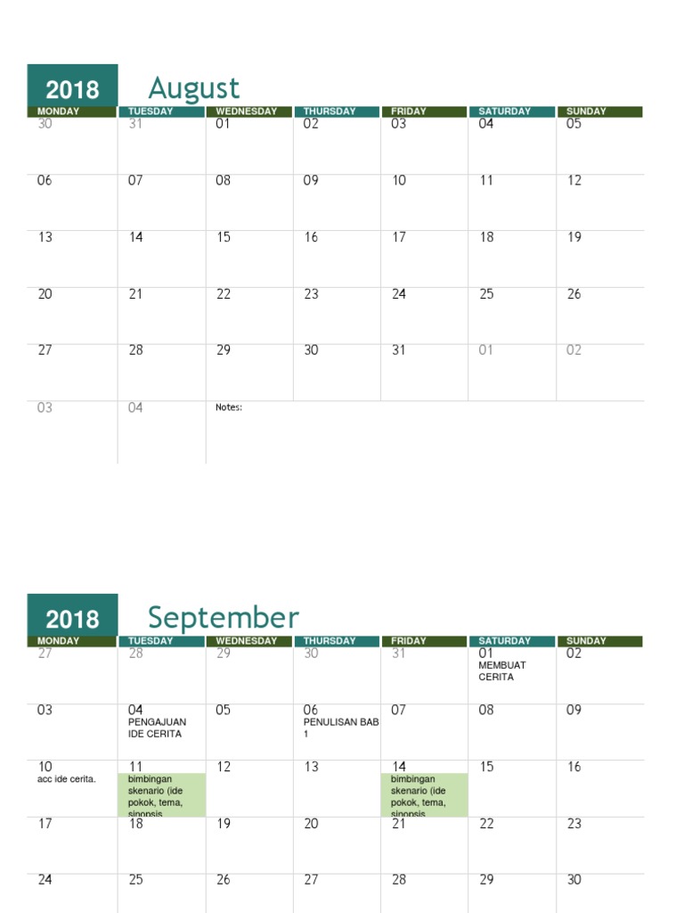 2018 Production Schedule Overview | PDF