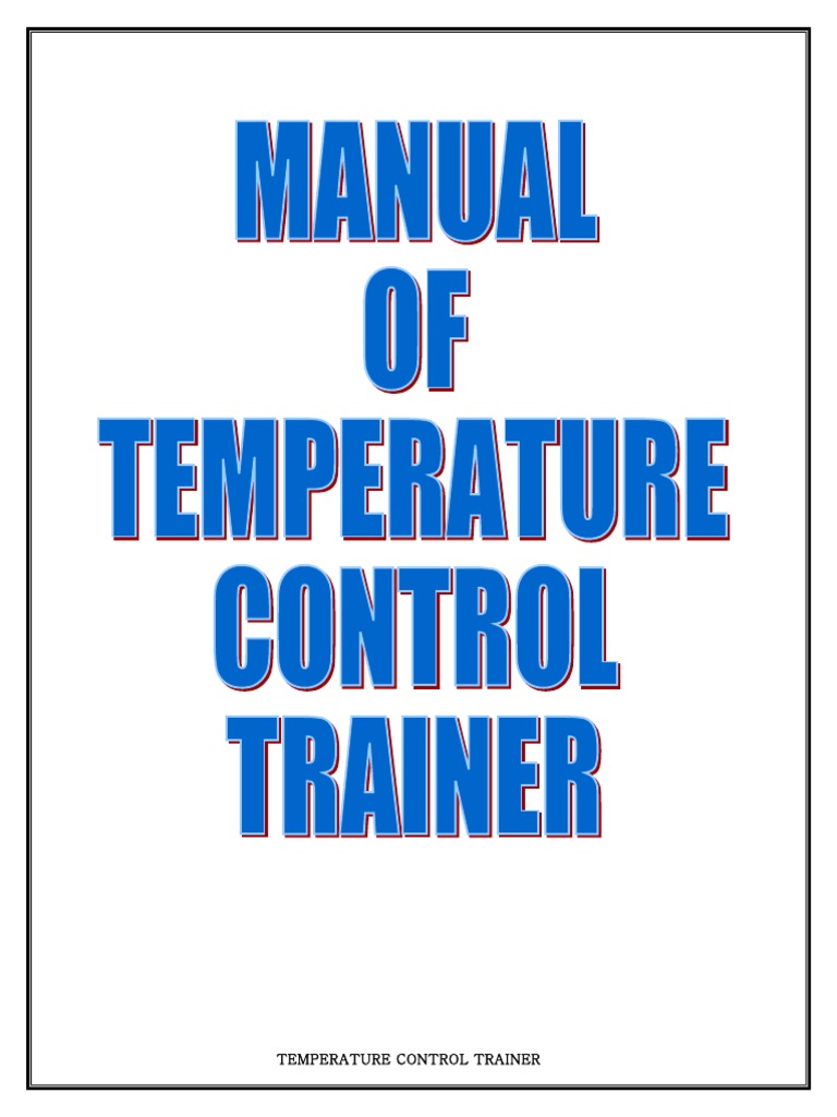 Temperature Control Trainer | PDF | Control Theory | Control System