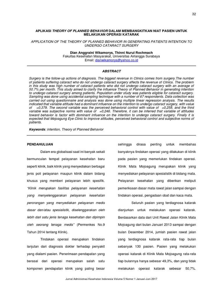 Aplikasi Tra Dan TPB PDF | PDF | Metaphysical Theories | Behavioural Sciences