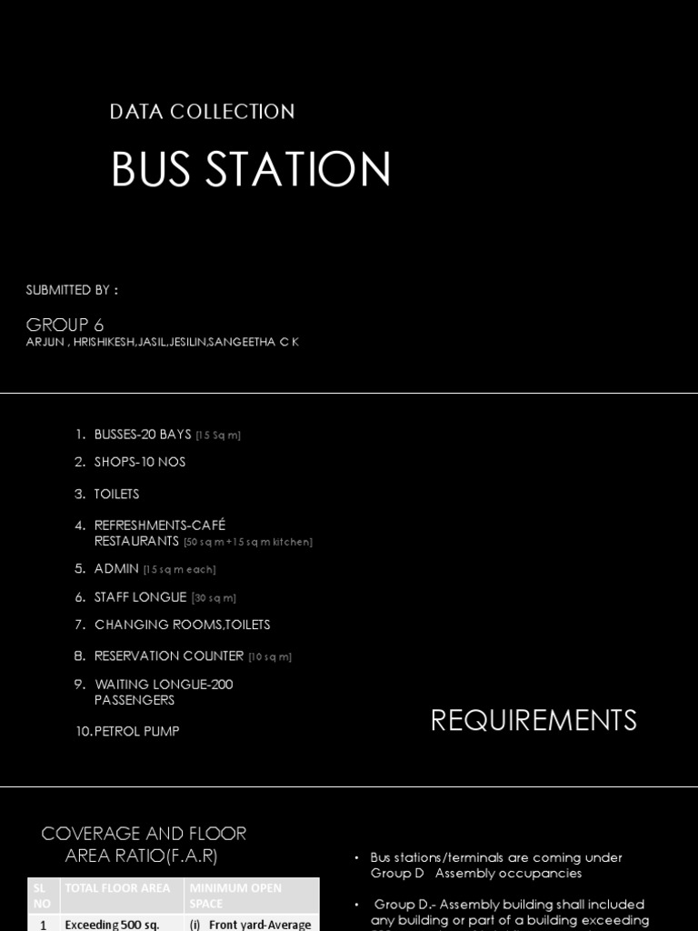 Bus Station: Data Collection | PDF | Stairs | Transport