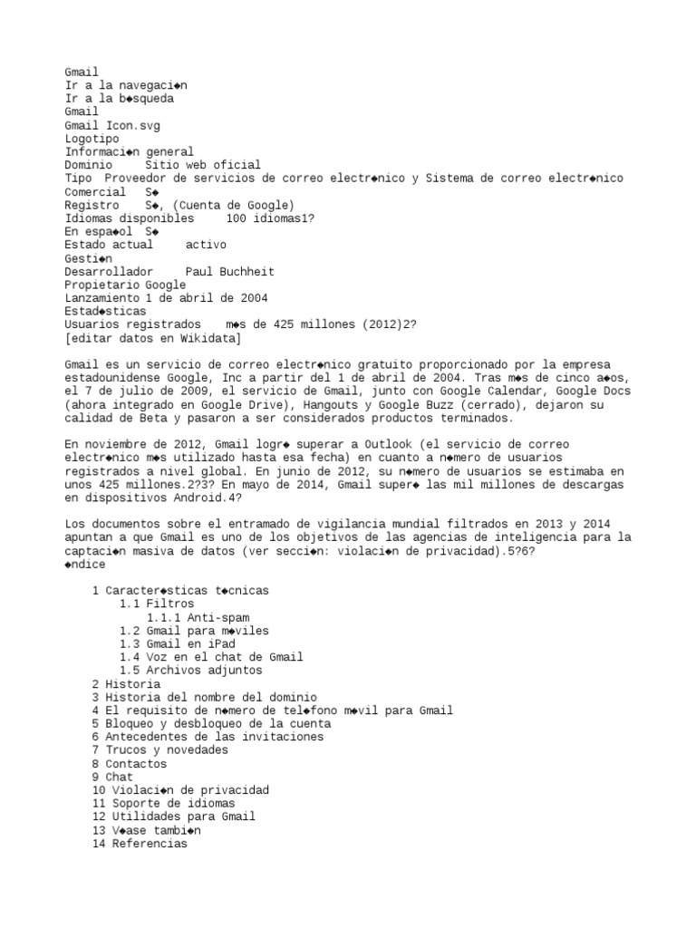 Gmail Wiki | PDF | Gmail | Tecnología digital