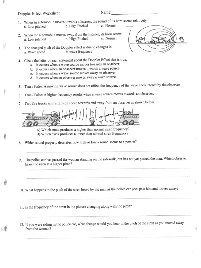 Doppler Review 2 and KEY | PDF