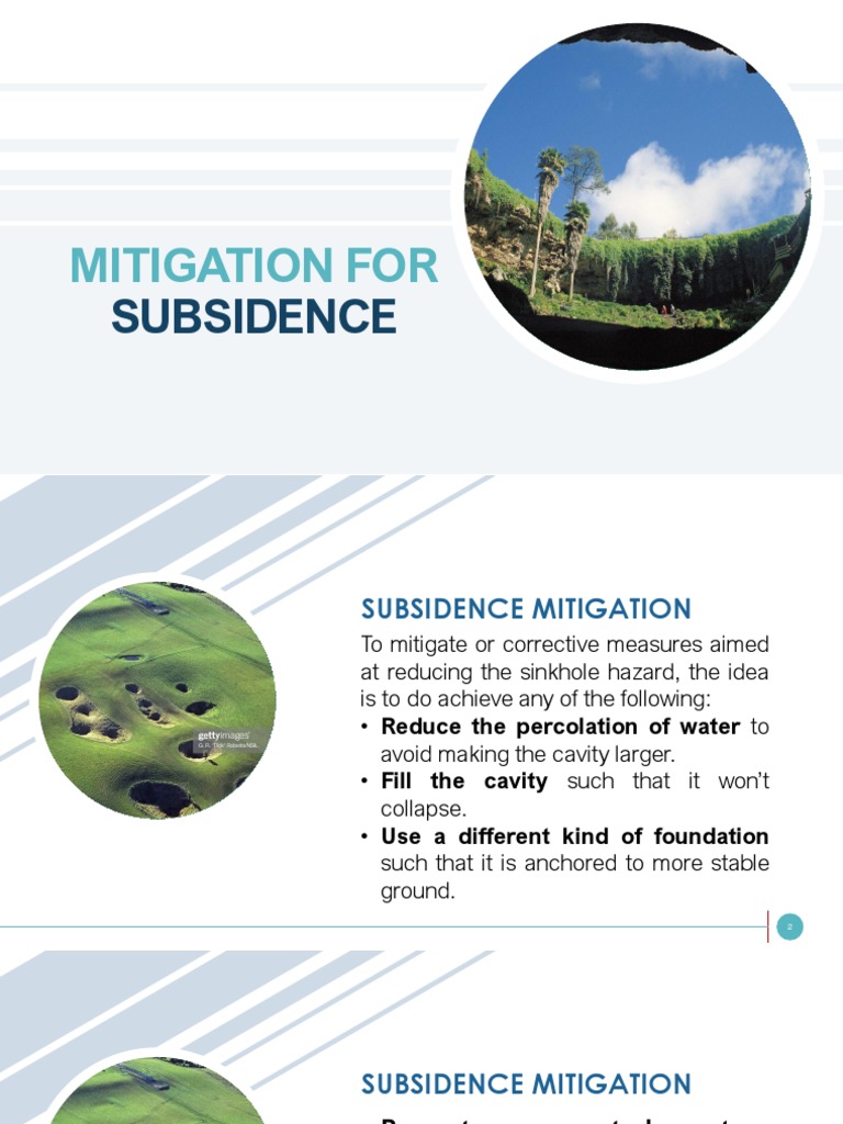 SCI03 - CO3 - Week 9 (Subsidence and Settlement Mitigation) | PDF ...