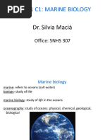 Marine Biology Lecture Notes Overview | PDF | Social Science | Science ...