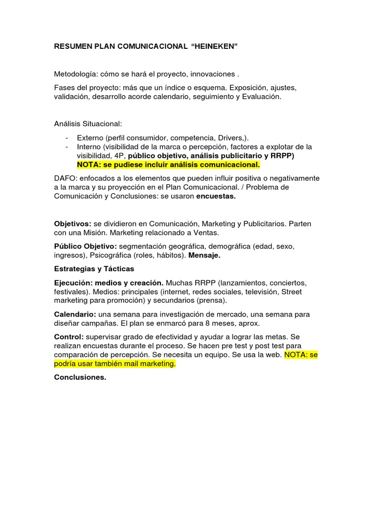Plan Comunicacional (Ejemplos) | PDF | Economias | Educación avanzada
