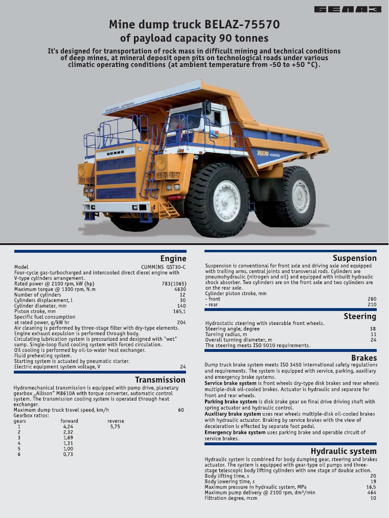 Belaz-75570 en PDF | PDF