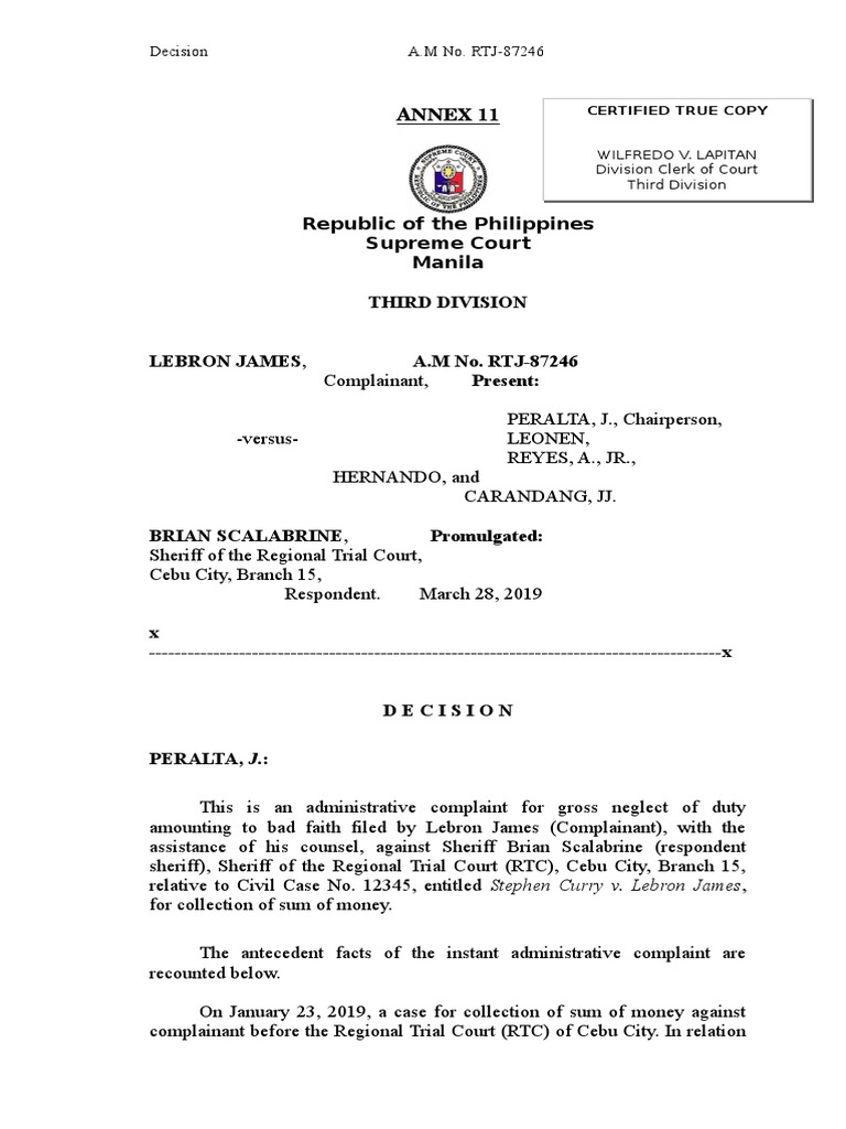 ANNEX 12 Admin Case Finalest | PDF | Service Of Process | Summons