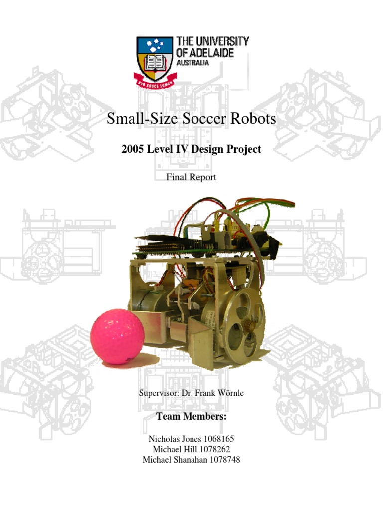 Soccer Robots 2005 Final Report PDF | PDF | Electric Motor | Robot
