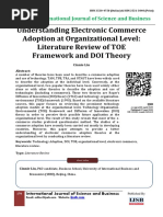 The Technology-Organization-Environment Framework | PDF | Innovation ...