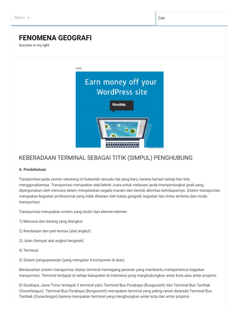 Terminal Bus Purabaya: Fasilitas dan Fungsi | PDF