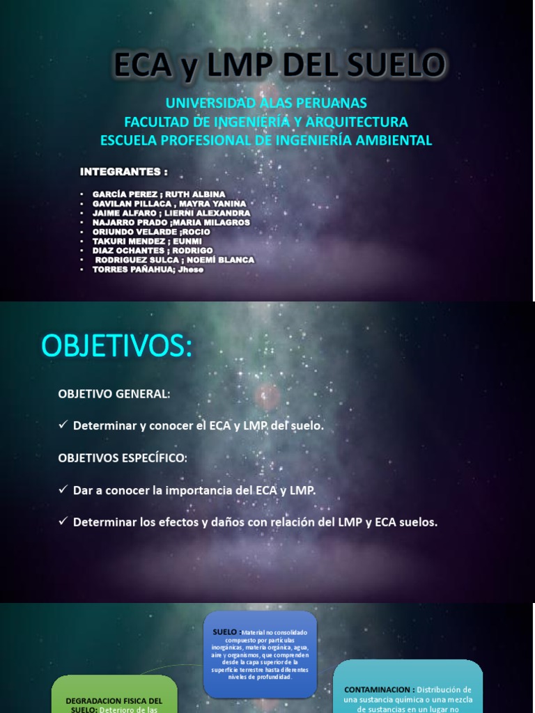 Eca y LMP Suelo Final. | PDF | Suelo | Contaminación