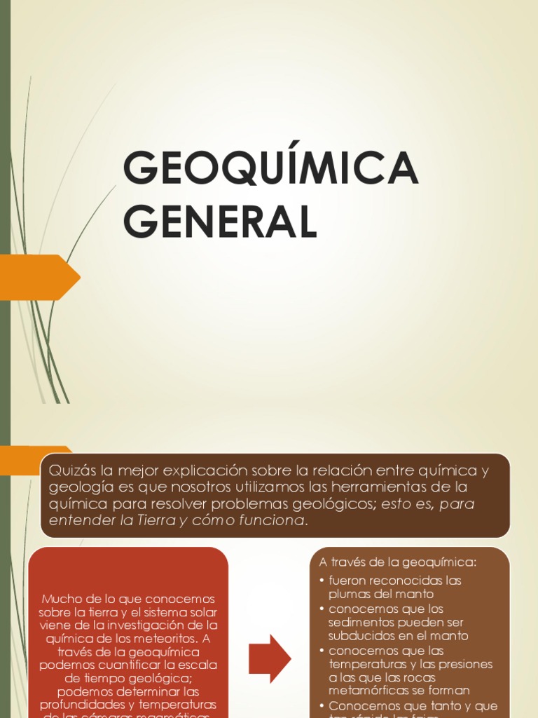 1.-GEOQUÍMICA - Conceptos | PDF | Geología | Tierra