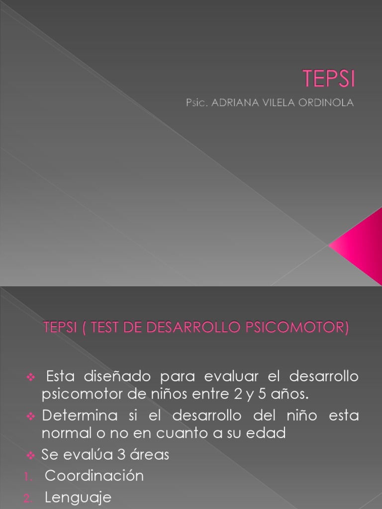 TEPSI | PDF | Conceptos psicologicos | Cognición