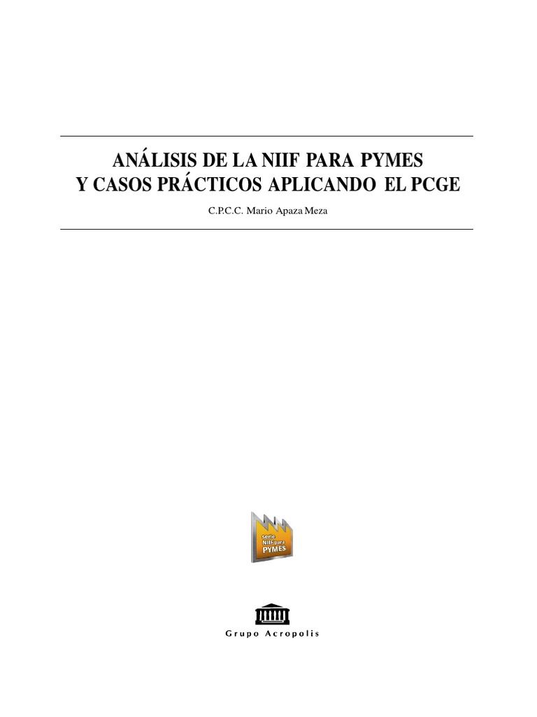 Analisis de Las Niif para Las Pymes | PDF | normas internacionales de ...