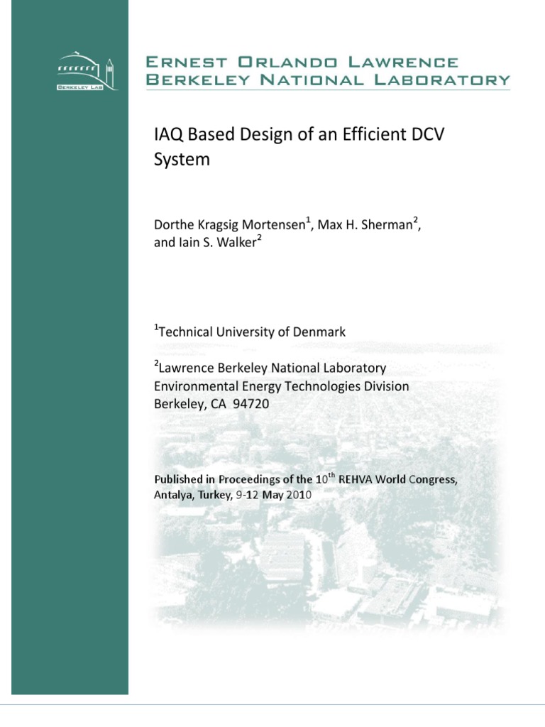 Iaq Based Design - Rehva | PDF | Ventilation (Architecture) | Air Pollution